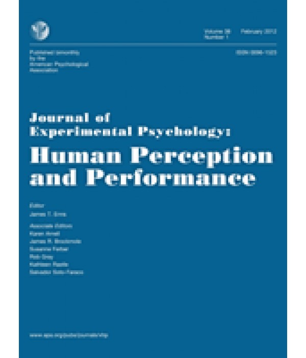 Journal of Experimental Psychology: Human Perception and Performance ...