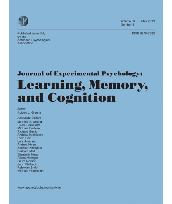Journal of Experimental Psychology: Learning, Memory and Cognition ...