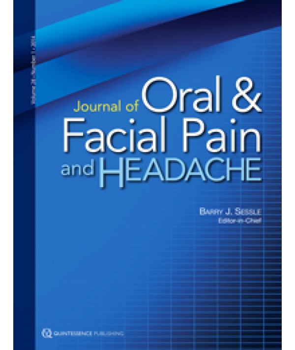 Journal of Oral and Facial Pain and Headache - Philippine distributor ...